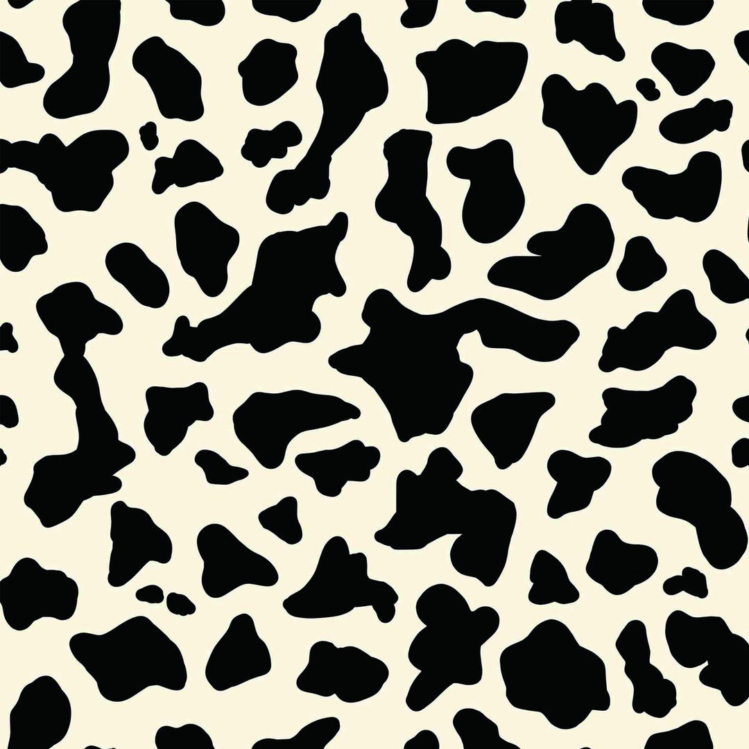 Cow Polka Dot Pattern Black & White Cotton Fabric by the Half Yard - Etsy