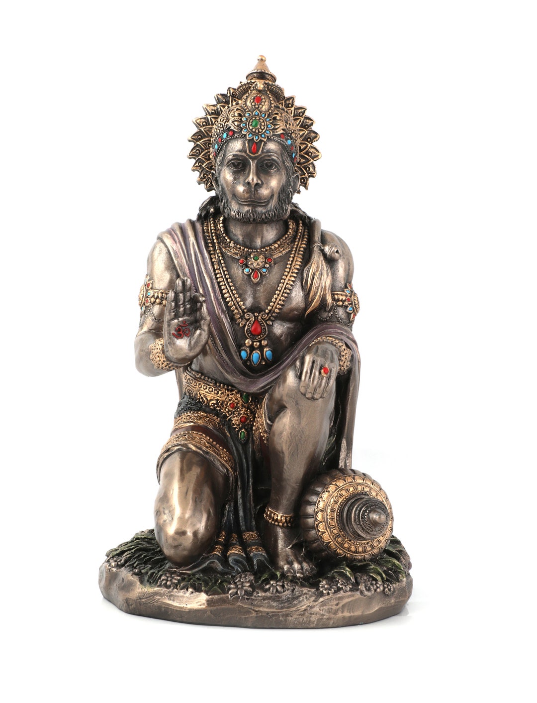 Lord Hanuman Statue God of Strength Sitting Hanuman Devotee of Lord ...