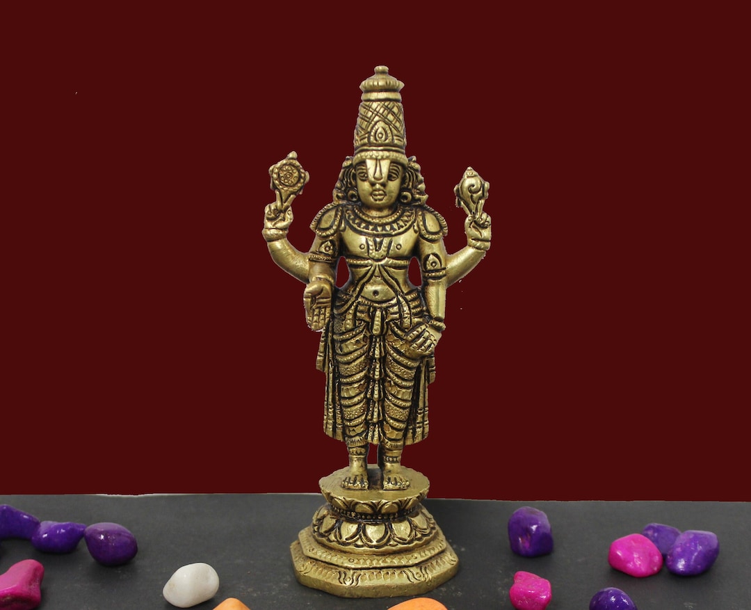 Indian God Tirupati Balaji Statue, Shree Venkateswara,incarnation of ...