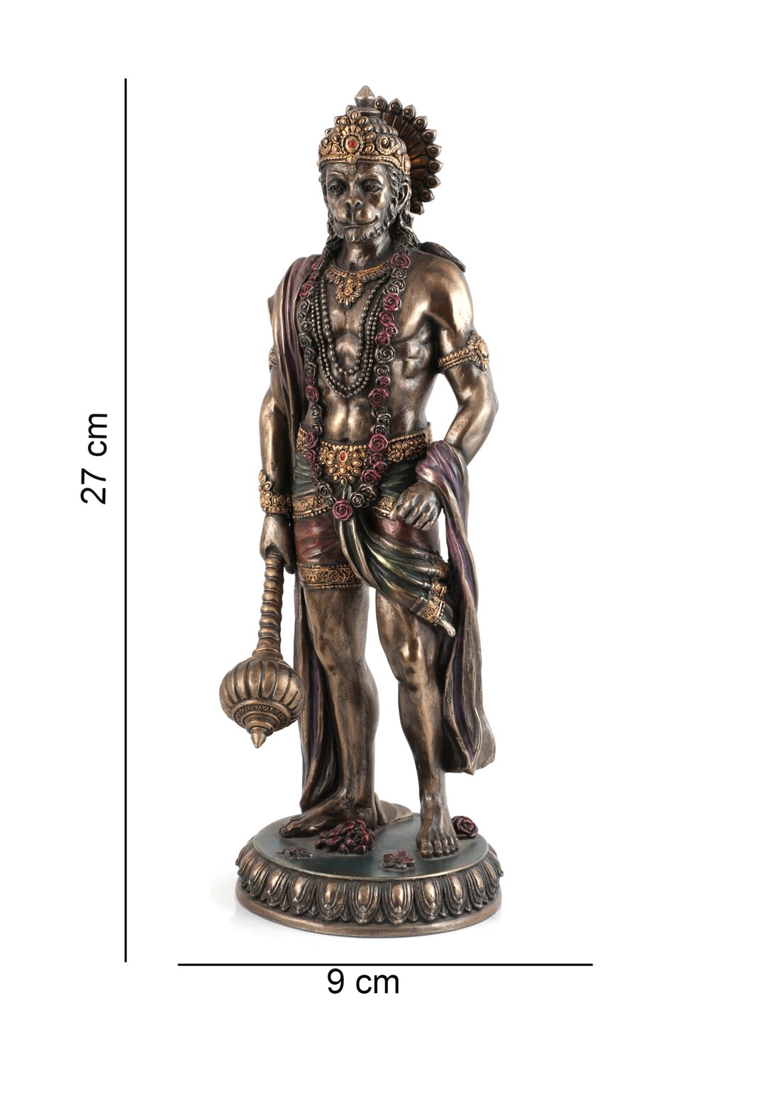 Indian God of Monkey Hanuman Standing Decorative Statue for - Etsy