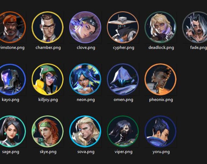 VALORANT Agent Icons (PNG) for Your Gaming Clips! - Etsy