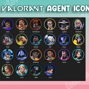 VALORANT Agent Icons PNG for Your Gaming Clips - Etsy