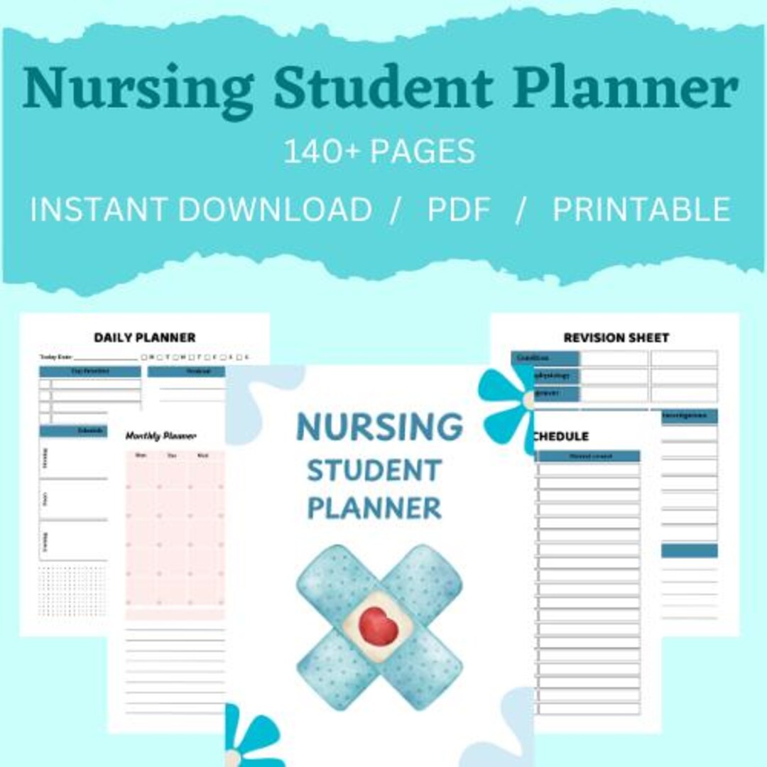 Nursing Student Planner – 140 Pages of Organized Success (digital ...