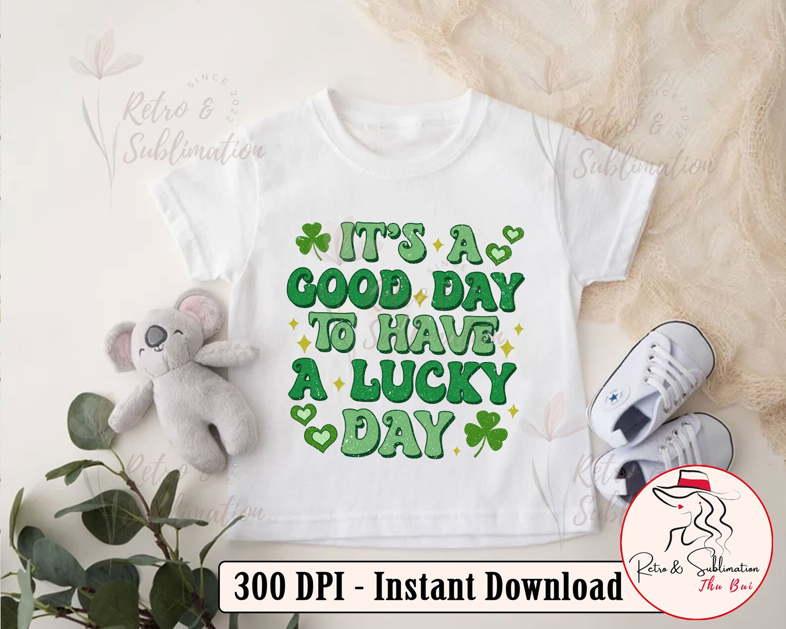 Retro St Patricks Day Png St Patricks Day Lucky Vibes St - Etsy