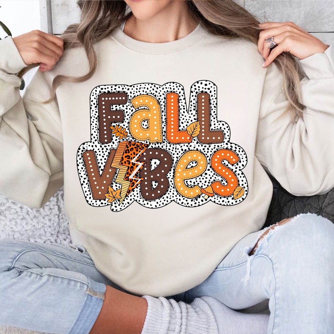 Fall Vibes Design Png, Hello Fall Png, Autumn Pumpkin Png, Fall Vibes ...