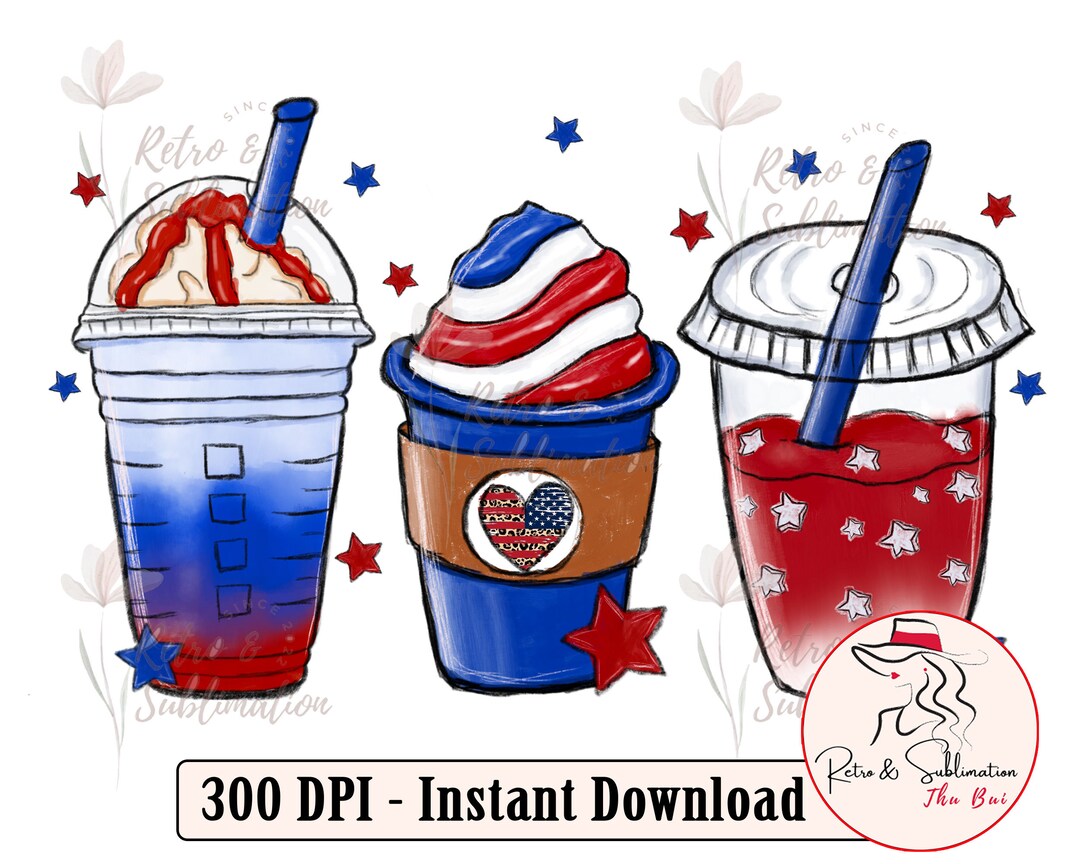 4th of July, Coffee Png, Independence Day Png, America Png, Patriotic ...