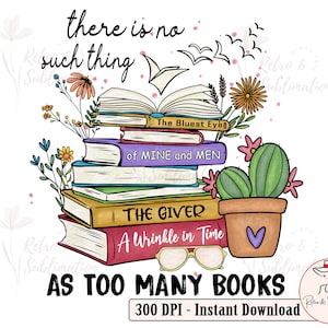 As Too Many Books Png, Floral Png, Books Design, Reading Png, Books Png ...