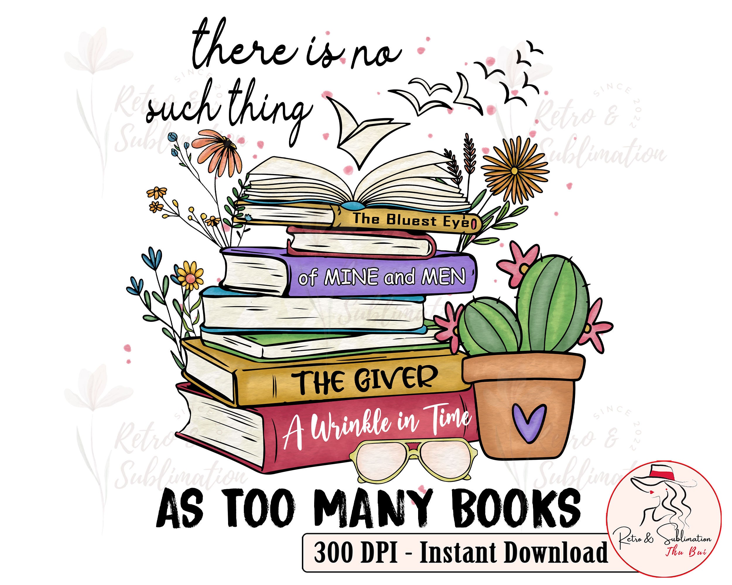 As Too Many Books Png, Floral Png, Books Design, Reading Png, Books Png ...