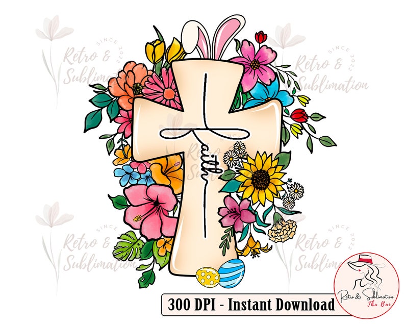 Faith Png Easter Png Christian Png Cross Png Bunny Png - Etsy