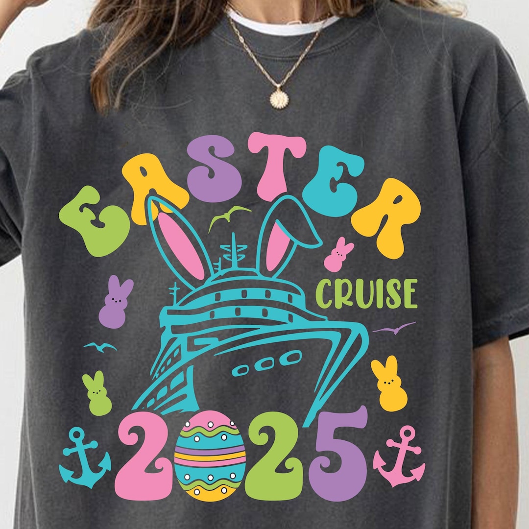 Easter Cruise 2025 Svg, Bunny Cruise Ship Svg, Spring Vacation Shirt Svg, Easter Family Trip Svg ...