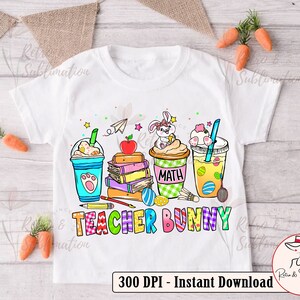 Easter Png, Teacher Bunnies Png, Bunny Png, Coffee Png, Happy Easter ...