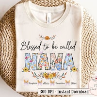 Nana Png, Nana Hearts Png, Nana Sublimation, Nana Life, Blessed Nana Png, Mimi, Grammy, Nana ...