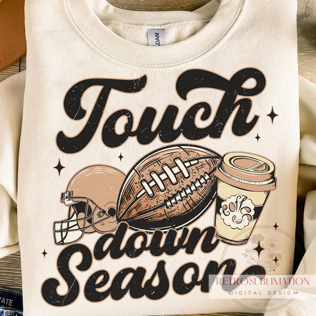 Touchdown Season Png, Fall Football Sublimation, Football Sport Png ...