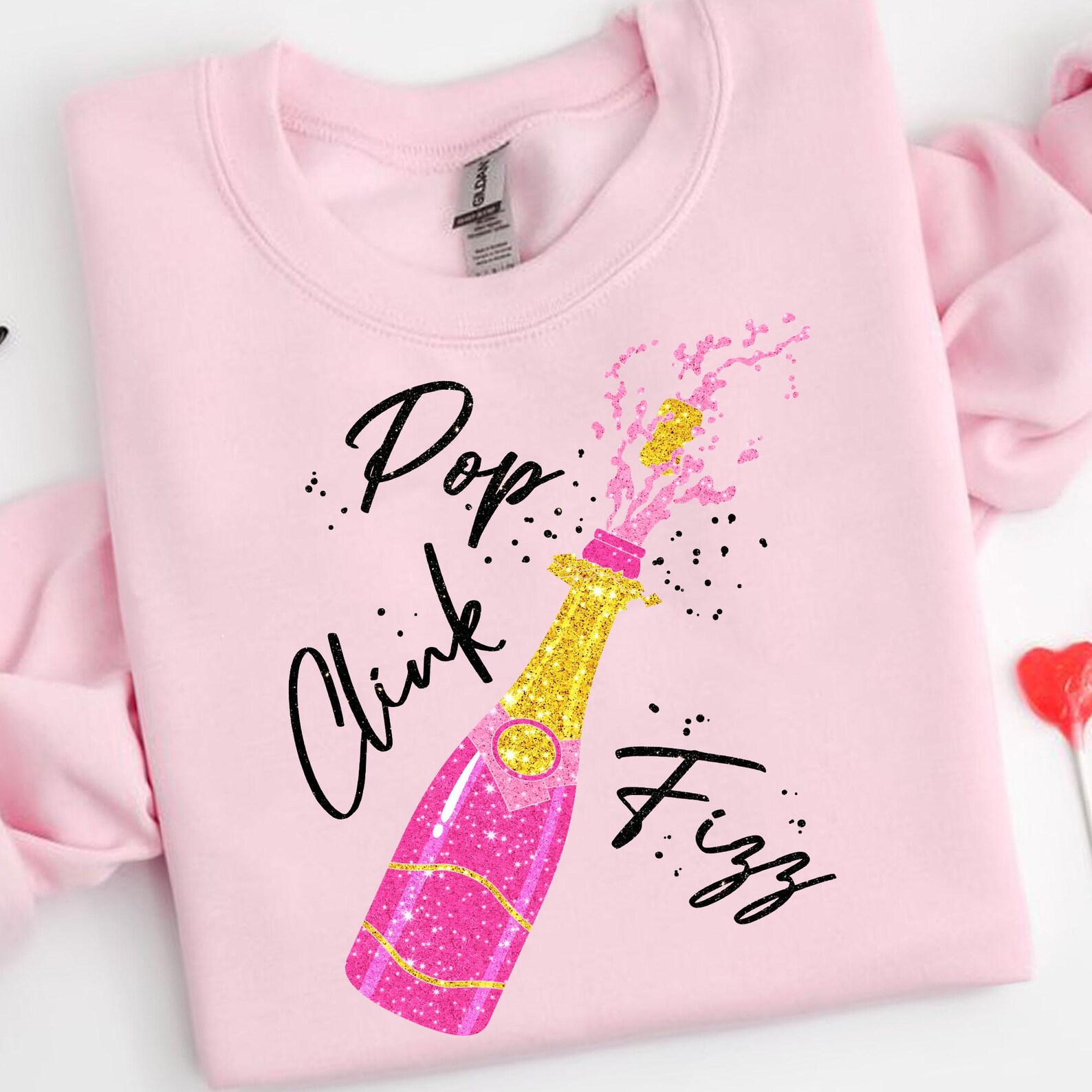 Pop Clink Fizz Champagne Png, Cheer to the New Year Png, Happy New Year ...