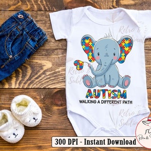 Autism Elephant PNG , Autism Walking A Different Path Elephant PNG ...