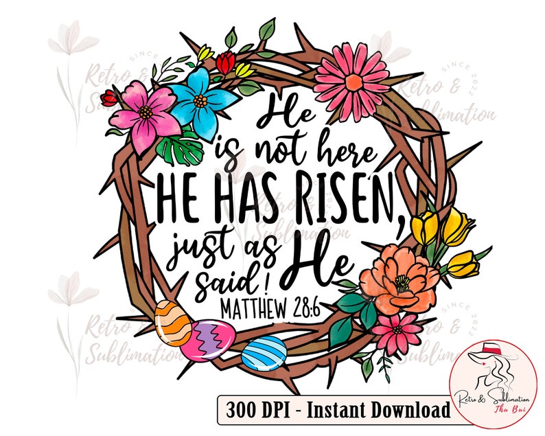 Floral Crown Png Cross Png Bunny Png Happy Easter Easter - Etsy