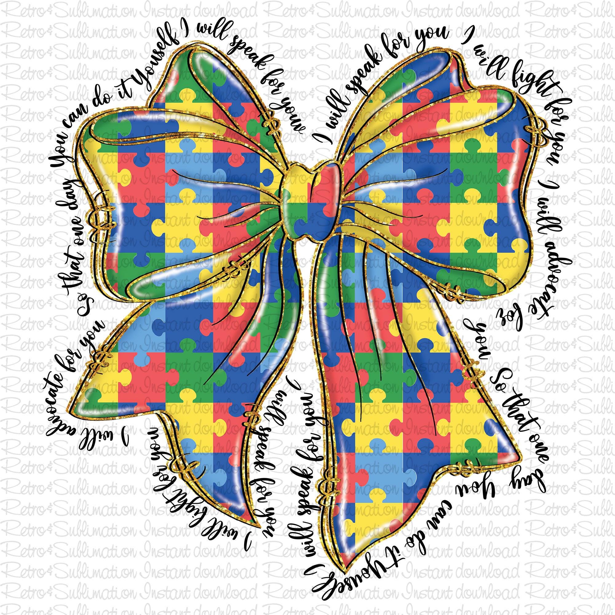 Autism Png, Autism Bow Png, Autism Awareness Png, I Will Speak for You ...