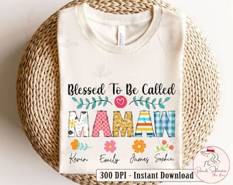 Blessed Mamaw Sublimation Design PNG File for Sublimation - Etsy