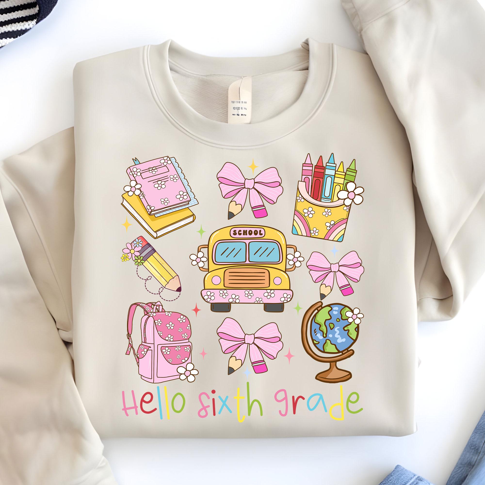 Preppy Back to School PNG Bundle, First Day of School Png, School Bus ...