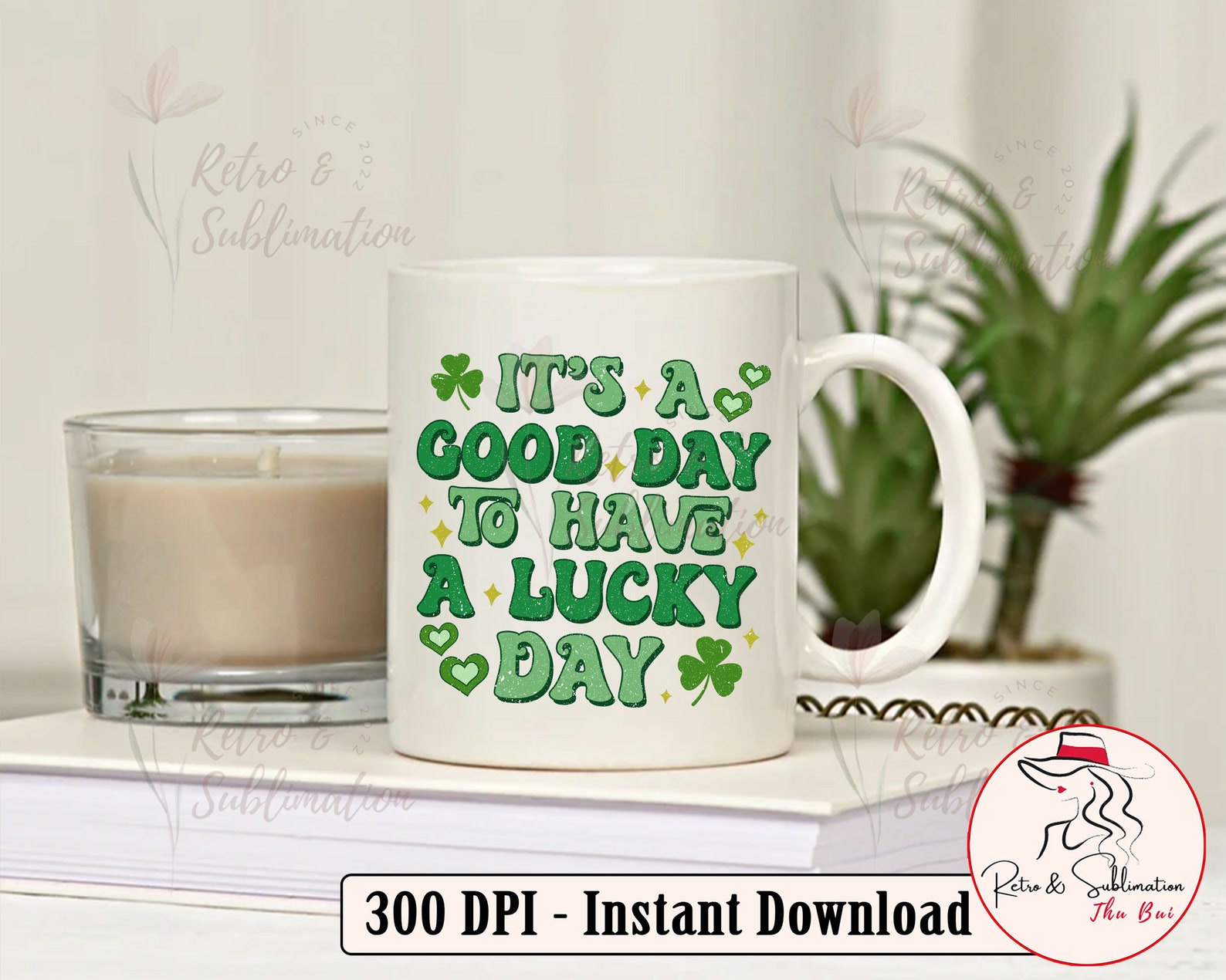 Retro St Patricks Day Png St Patricks Day Lucky Vibes St - Etsy
