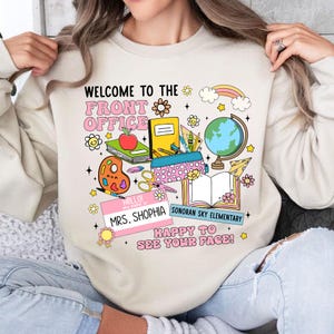 Personalized Welcome to the Front Office Png, Back to School Png, Cute ...