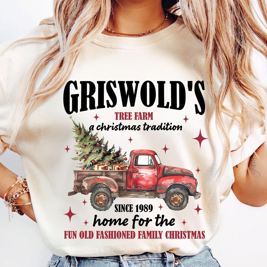 Griswold Christmas Tree Farm Png, Merry Christmas Png, Retro Christmas ...