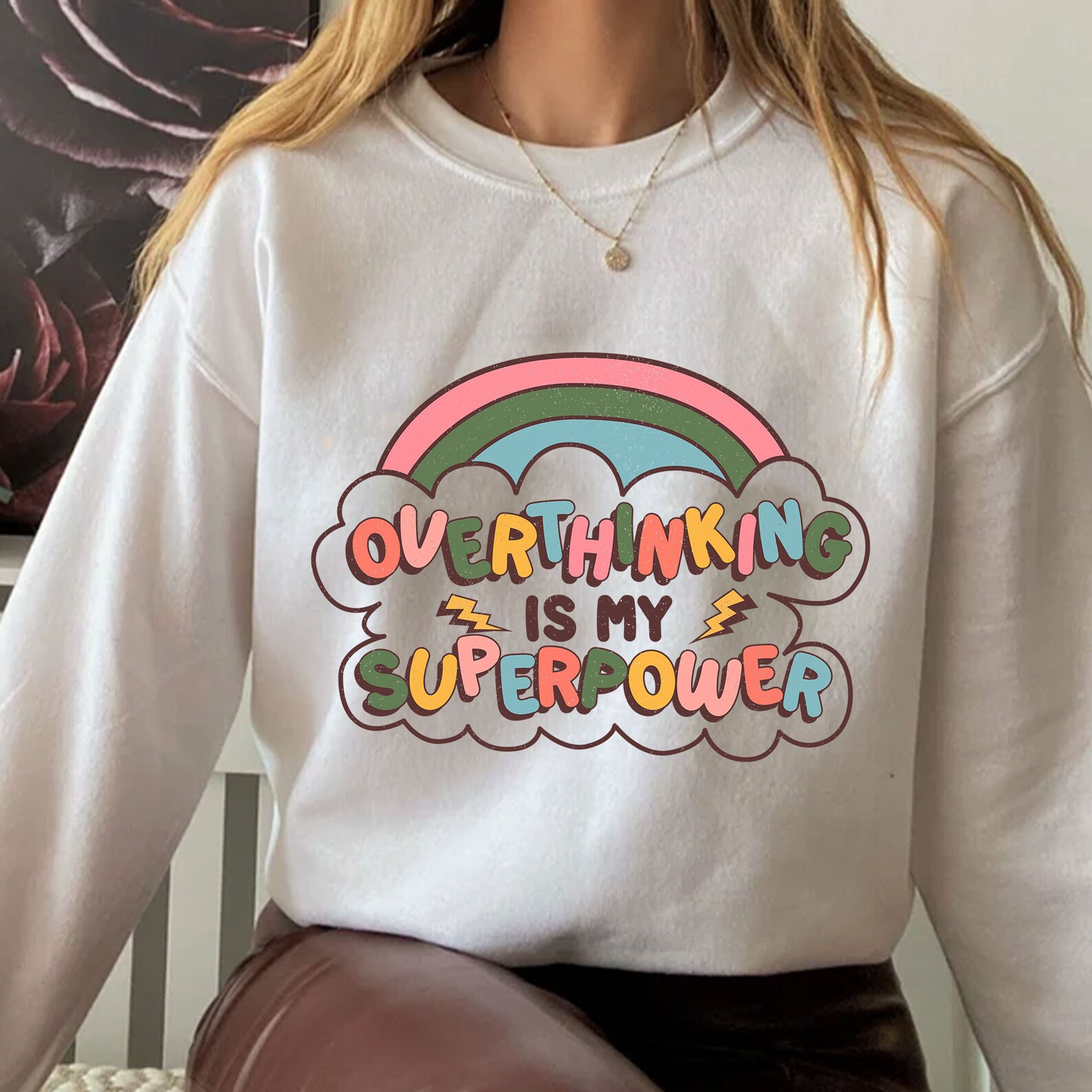 Overthinking is My Superpower Png, Inspirational Quote Png ...