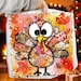 Preppy Thanksgiving Png: Vintage Turkey Png, Patchwork Sublimation ...
