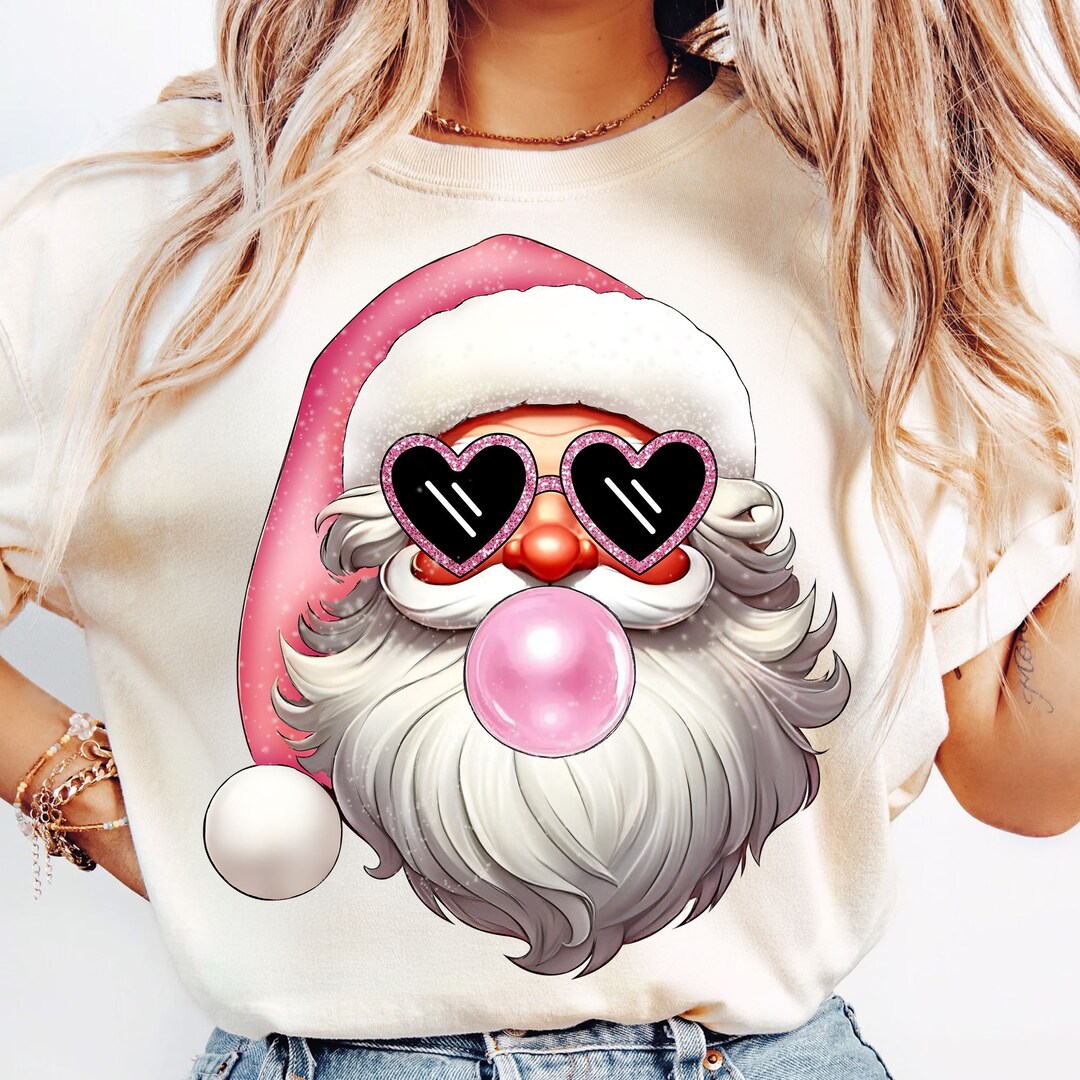 Santa Christmas Blowing Bubble Png, Merry Christmas Png, Funny Santa ...