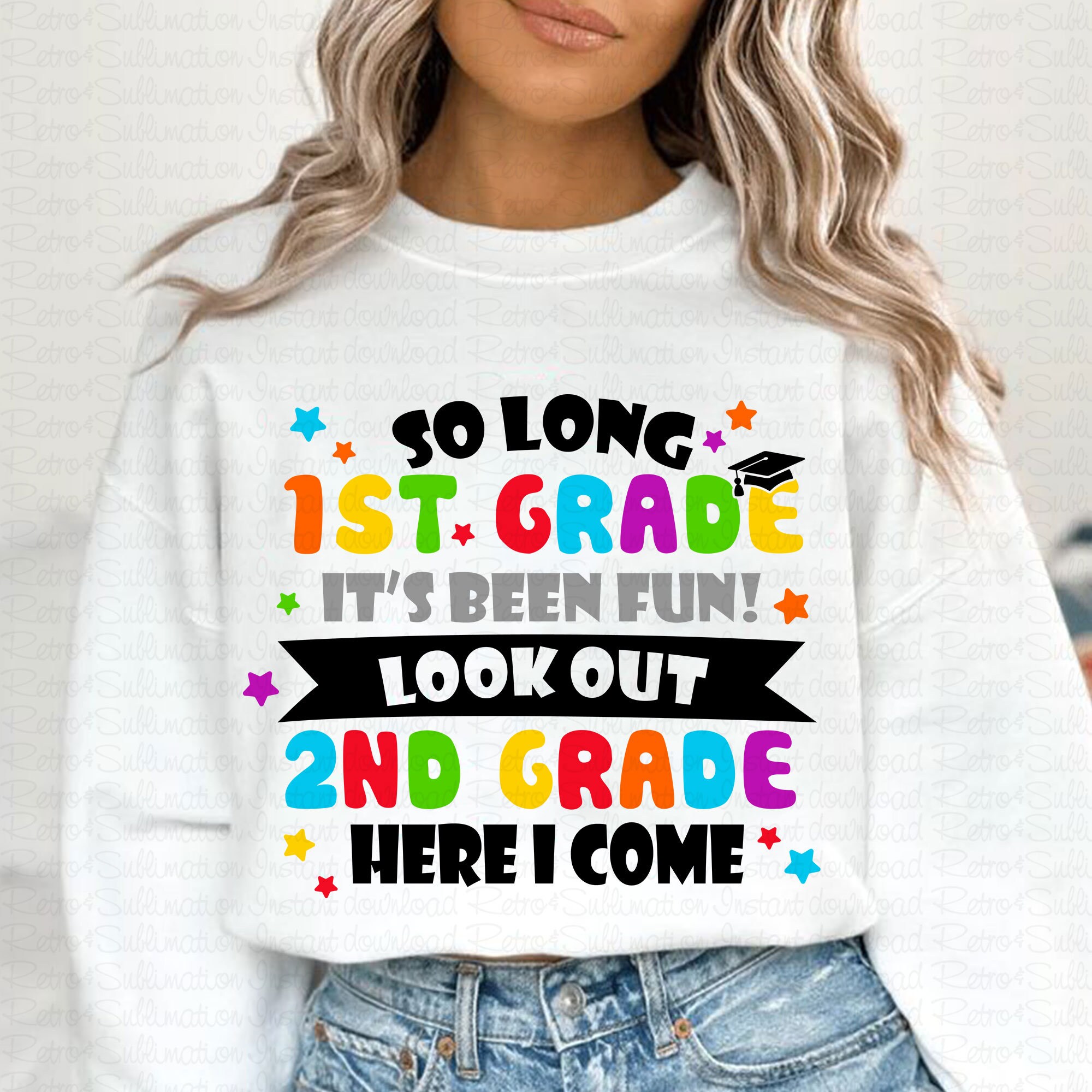 So Long 1st Grade Svg, 2nd Grade Here I Come Svg, 1st Grade Graduate ...