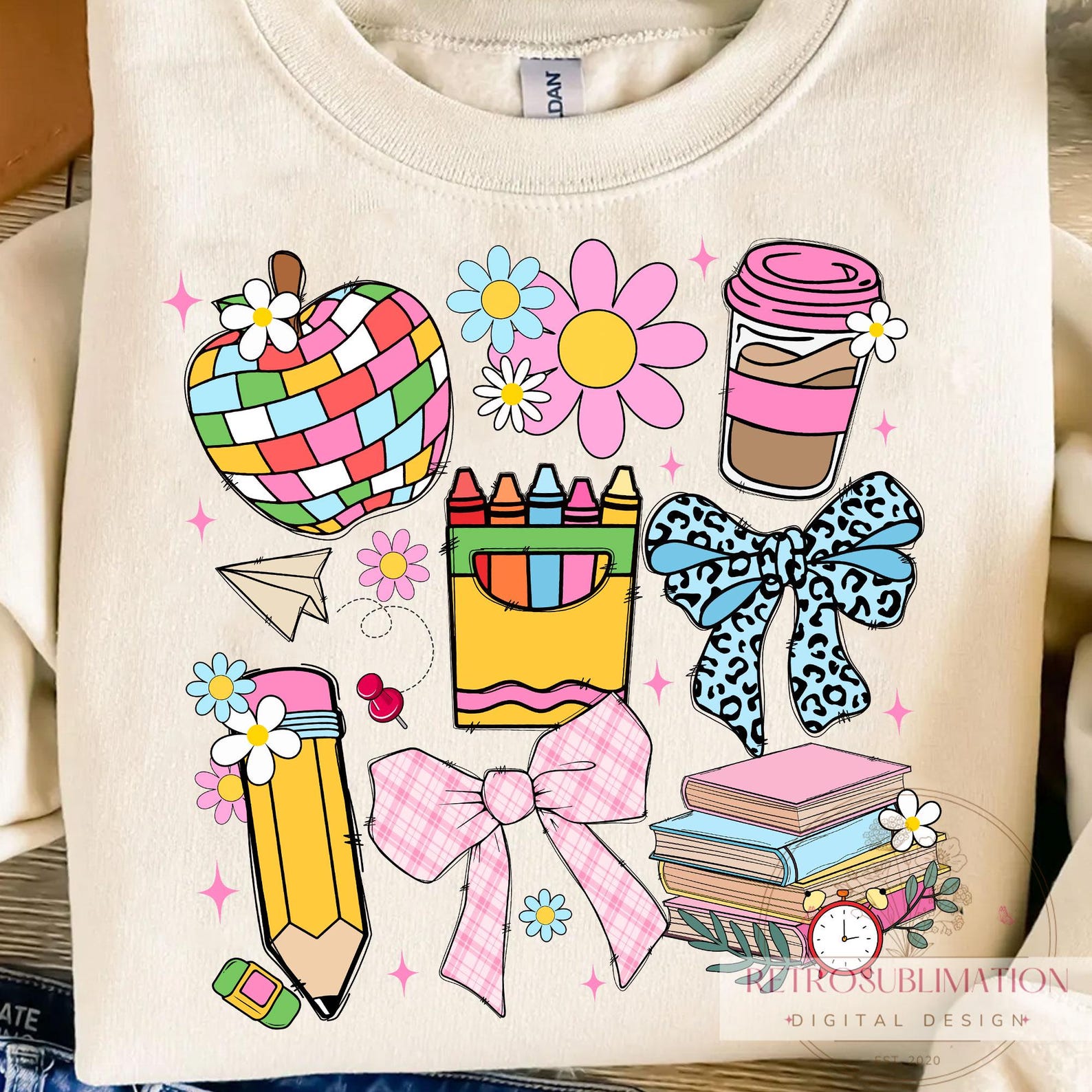 Teacher Sublimation Bundle PNG, Retro Back to School Png, First Day of ...