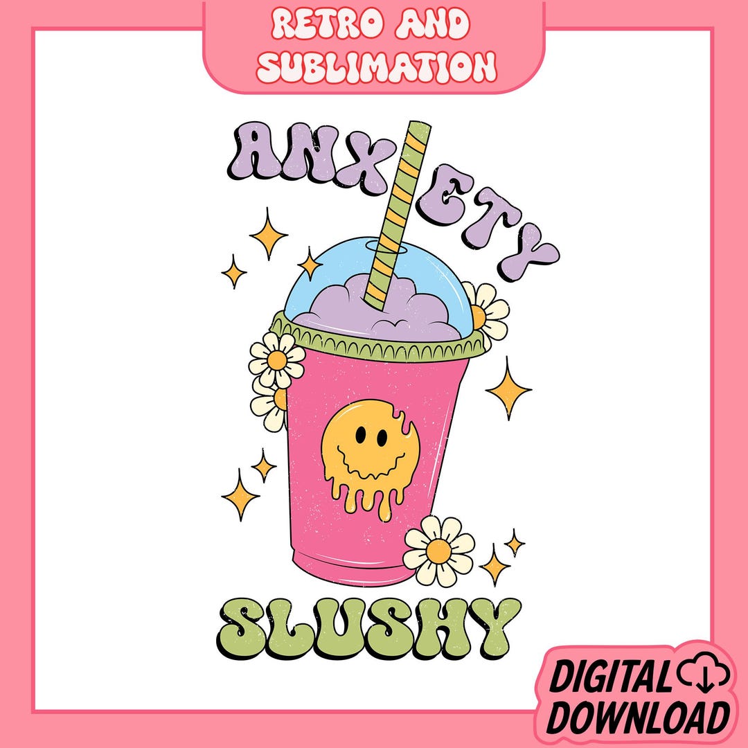 Anxiety Slushy PNG, Anxiety Png, Mental Health Png, Mental Health ...