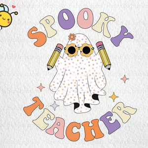 Spooky Teacher Png, Halloween Png, Teacher Day Png, Spooky Season Png ...