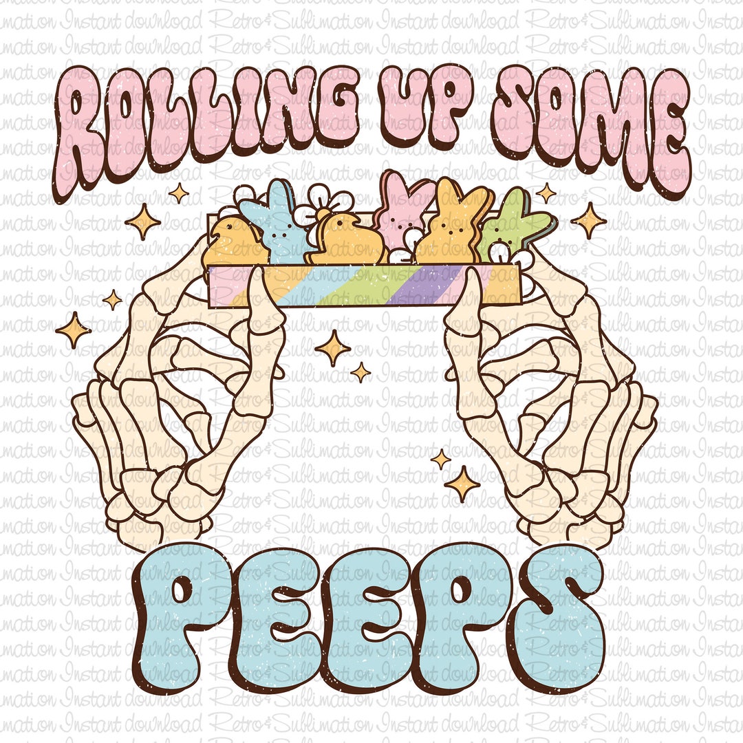 Rolling up Some Peeps Png, Skeleton Easter Png, Easter Day Png, Easter ...