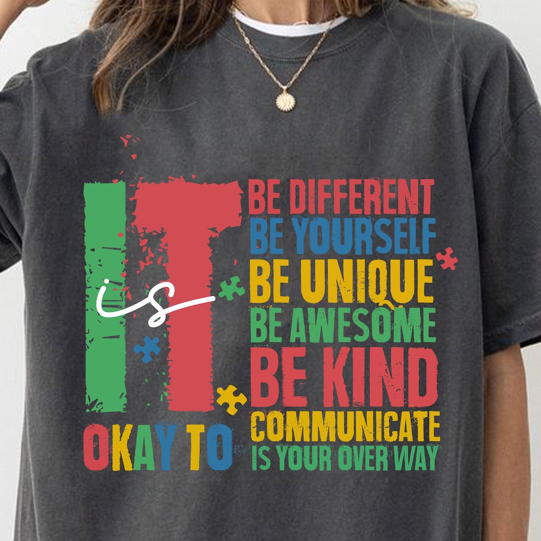 It's Okay to Be Different Png, Be Kind Puzzle Piece Sublimation ...