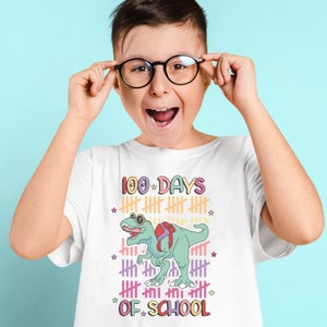 100 Days of School SVG, 100 Days of School Dinosaur SVG, 100th Day of ...