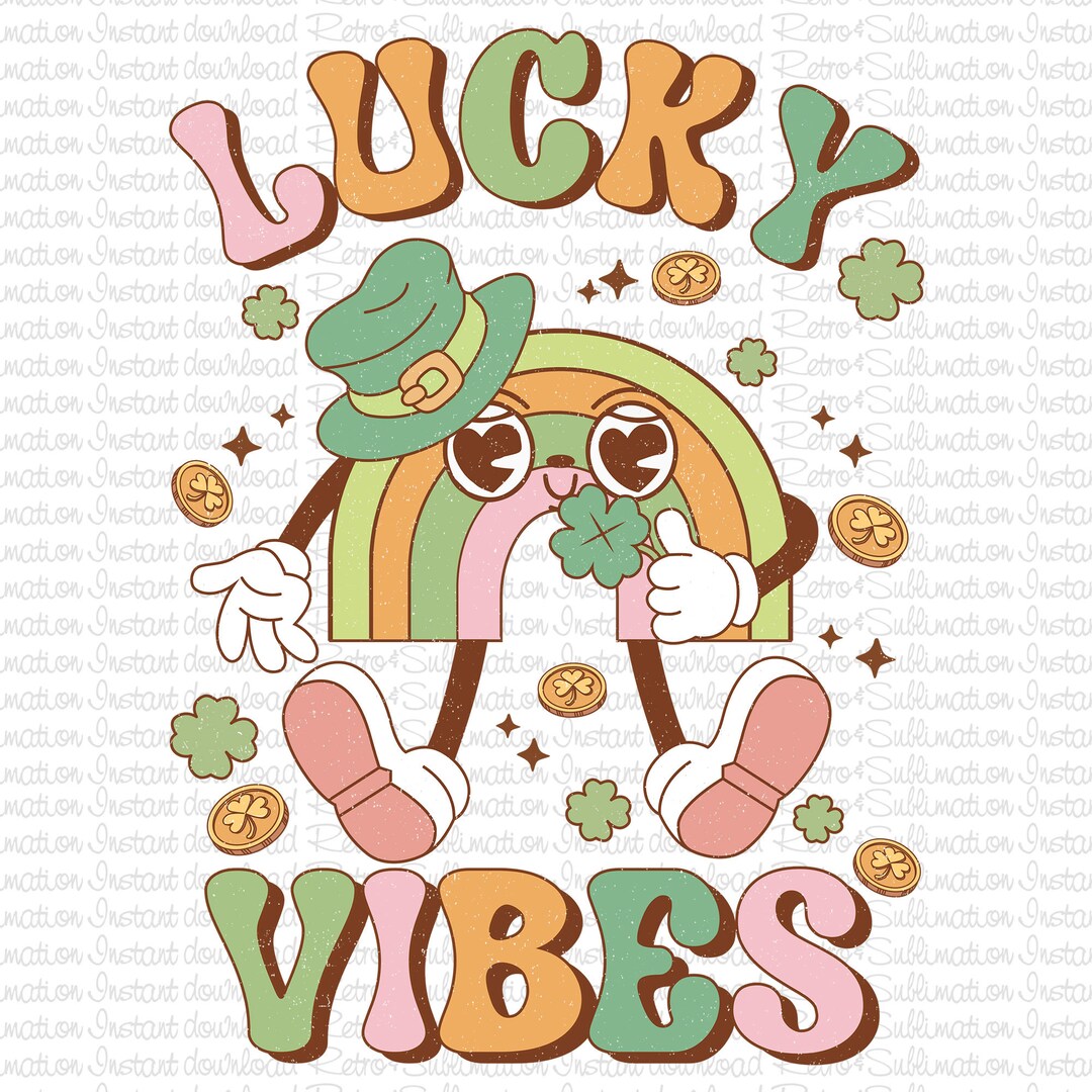 Lucky Vibes Png, St Patrick's Day Rainbow Png, St Patricks Day Png ...