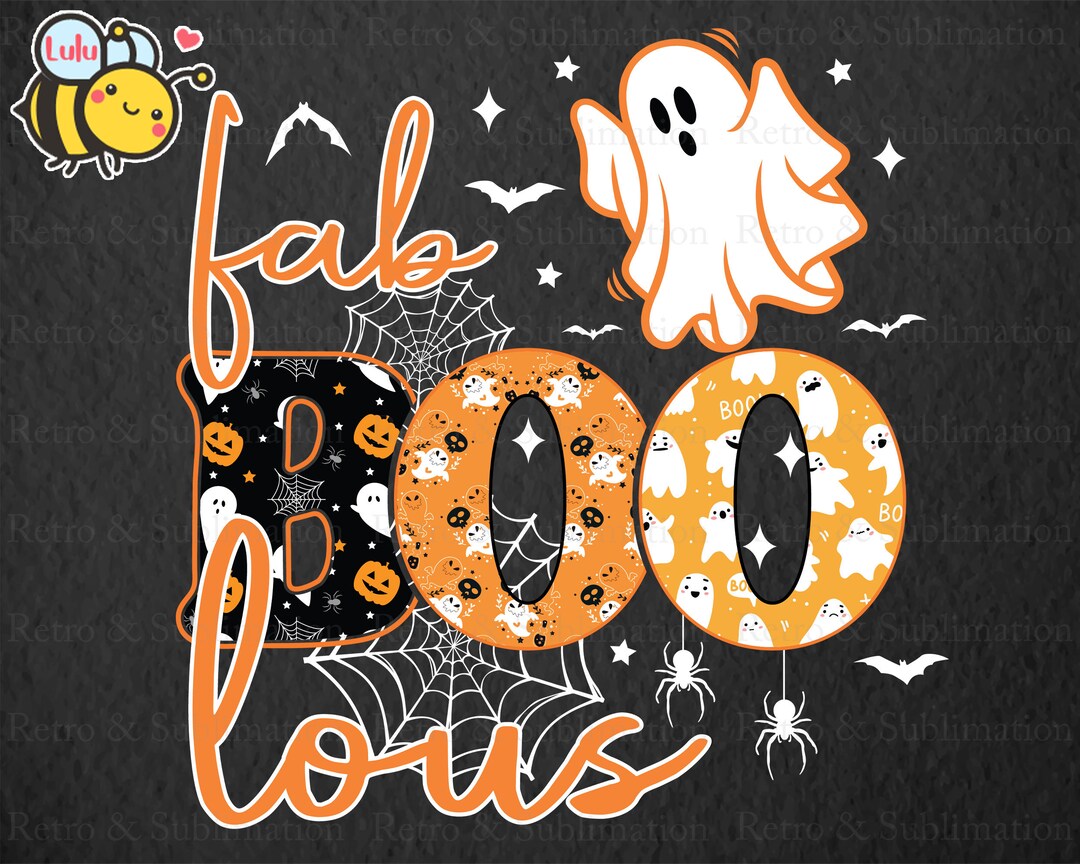 Fab Boo Lous Ghost Halloween Png, Happy Halloween Png, Spooky Season ...