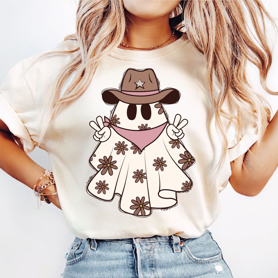 Ghost Cowboy Design Svg, Halloween Sublimation Design, Halloween ...