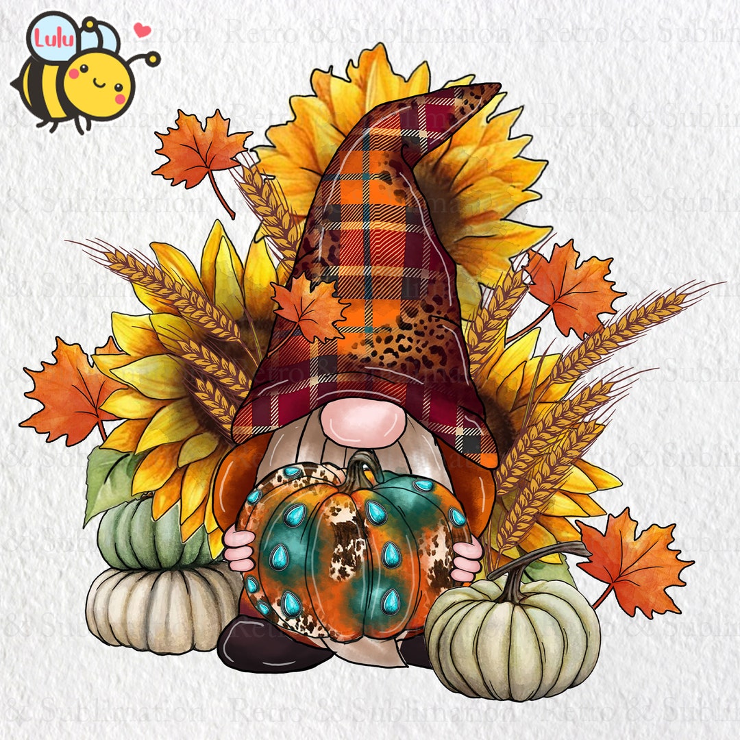 Gnome Western Fall Png Sunflowers Gnomes Png Fall Pumpkin - Etsy