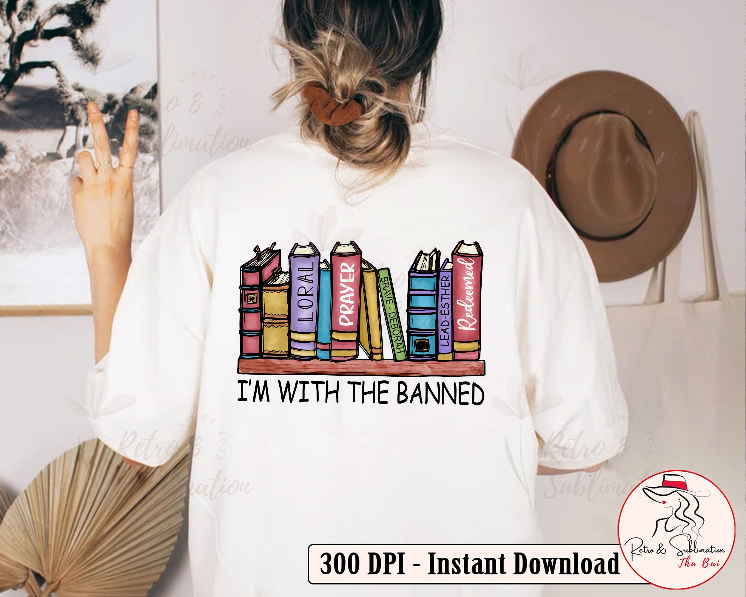 I'm With the Banned Png, Books Png, Teacher Png, Books Design ...