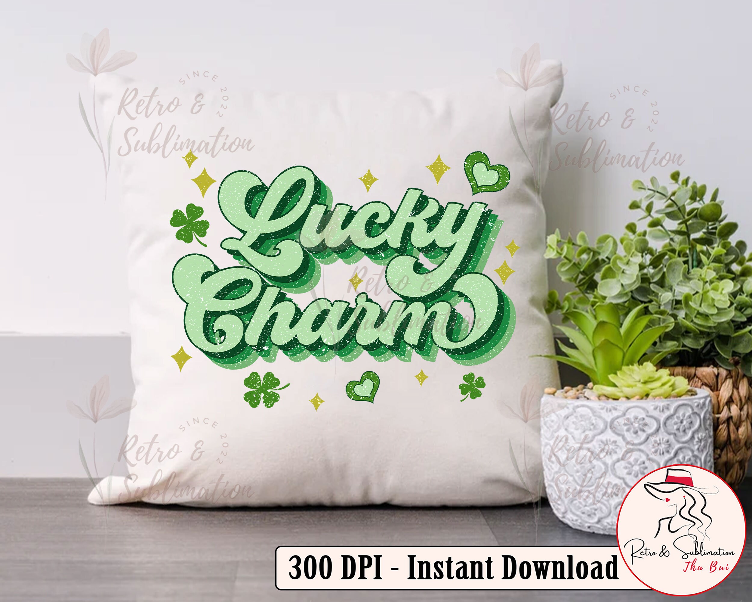 Retro St Patricks Day Png St Patricks Day Lucky Charm Png - Etsy