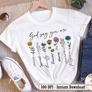God Says You Are Png, God Saying Png, Jesus Png, Floral Christian Png ...
