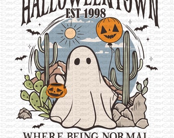 Retro Halloweentown Est 1998 Png, Halloween Pumpkin Png, Where Being ...