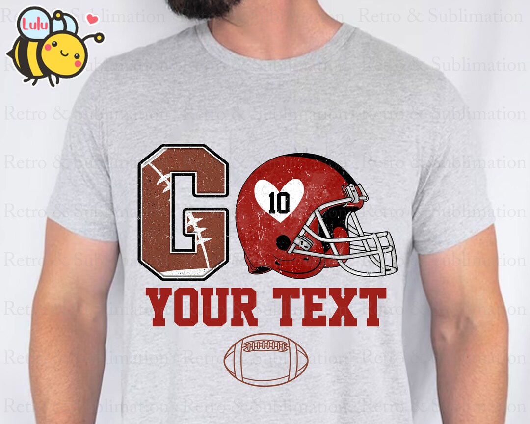 Personalized Go Football Png, Custom Name, Game Day Football PNG ...