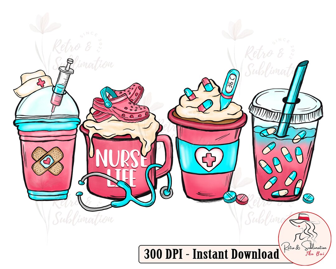 Nurse Png, Coffee Png, Nurse Life, Nurse Gift, Gift for Nurse ...