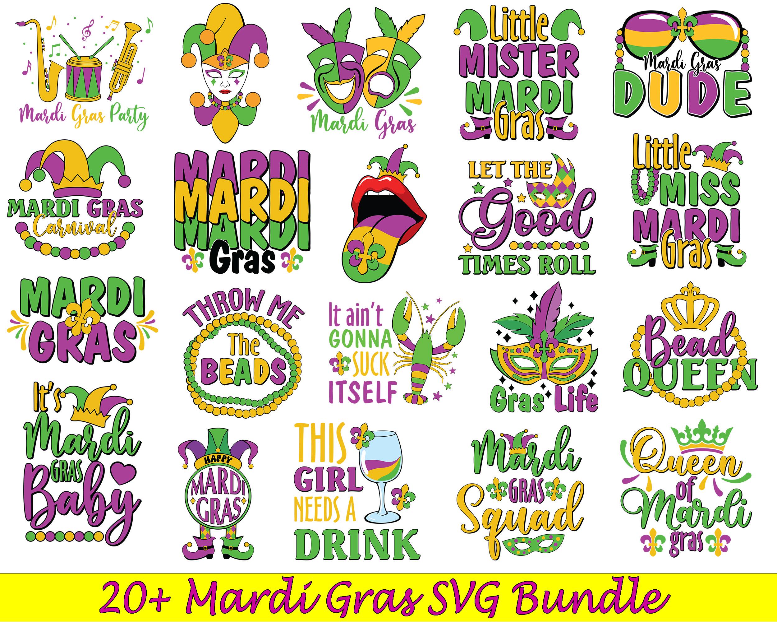120 Files Mardi Gras Bundle Png Svg, Mega Bundle Mardi Grass, Happy ...