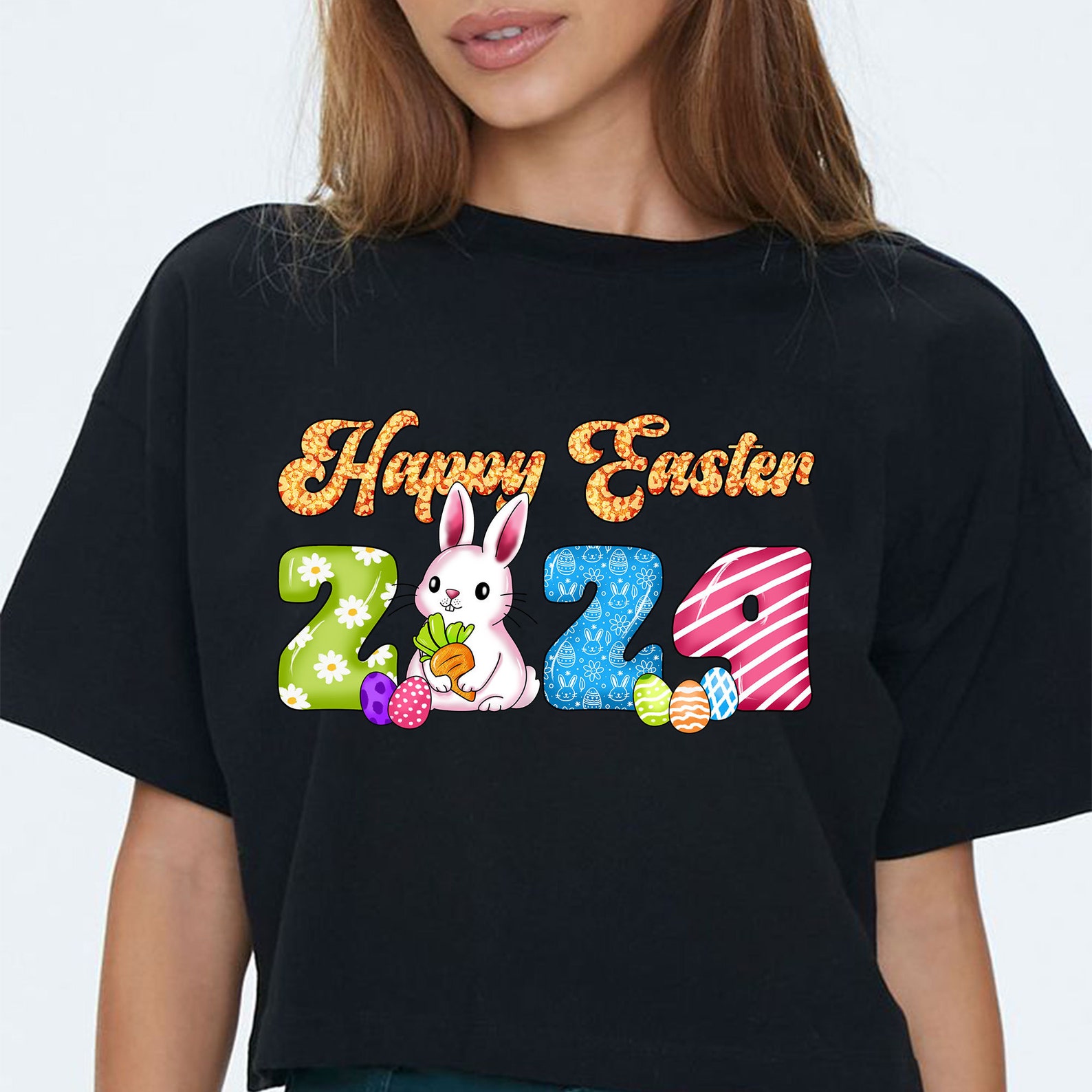 Happy Easter 2024 Png, Easter Day Png, Cute Bunny Png, Bunny Png Design ...
