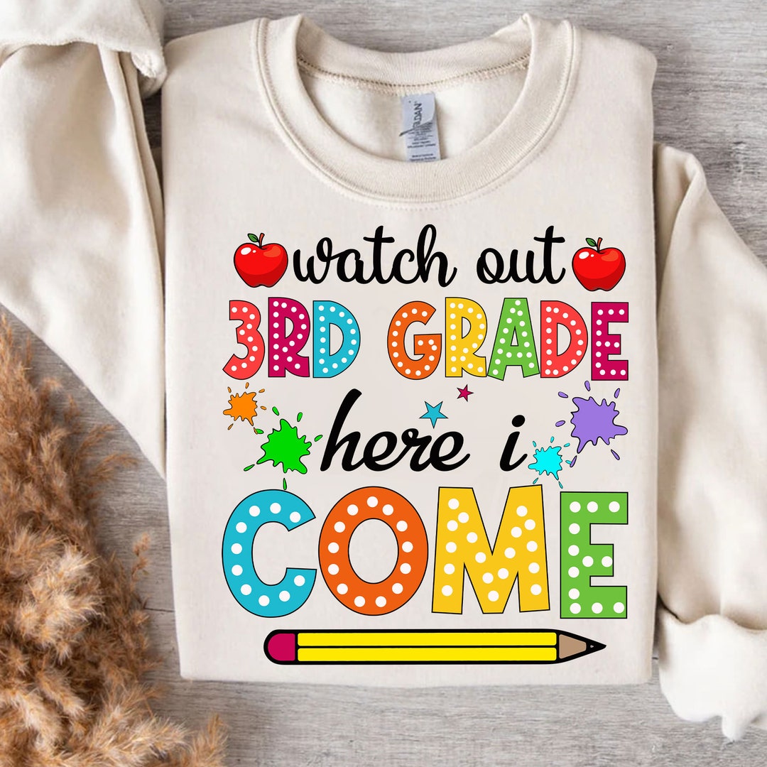 3rd Grade Svg, Hello Third Grade Svg, Back to School Svg, First Day of ...