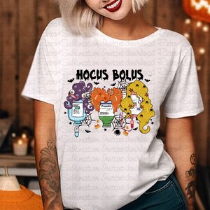 Hocus Bolus Halloween Nursing PNG, Funny Nurse Halloween Hocus Bolus ...